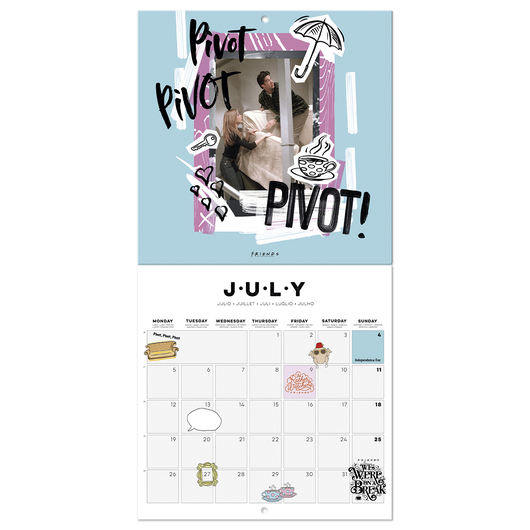 FRIENDS - Calendar 2021 '30x30cm' : ShopForGeek.com: Calendar Friends
