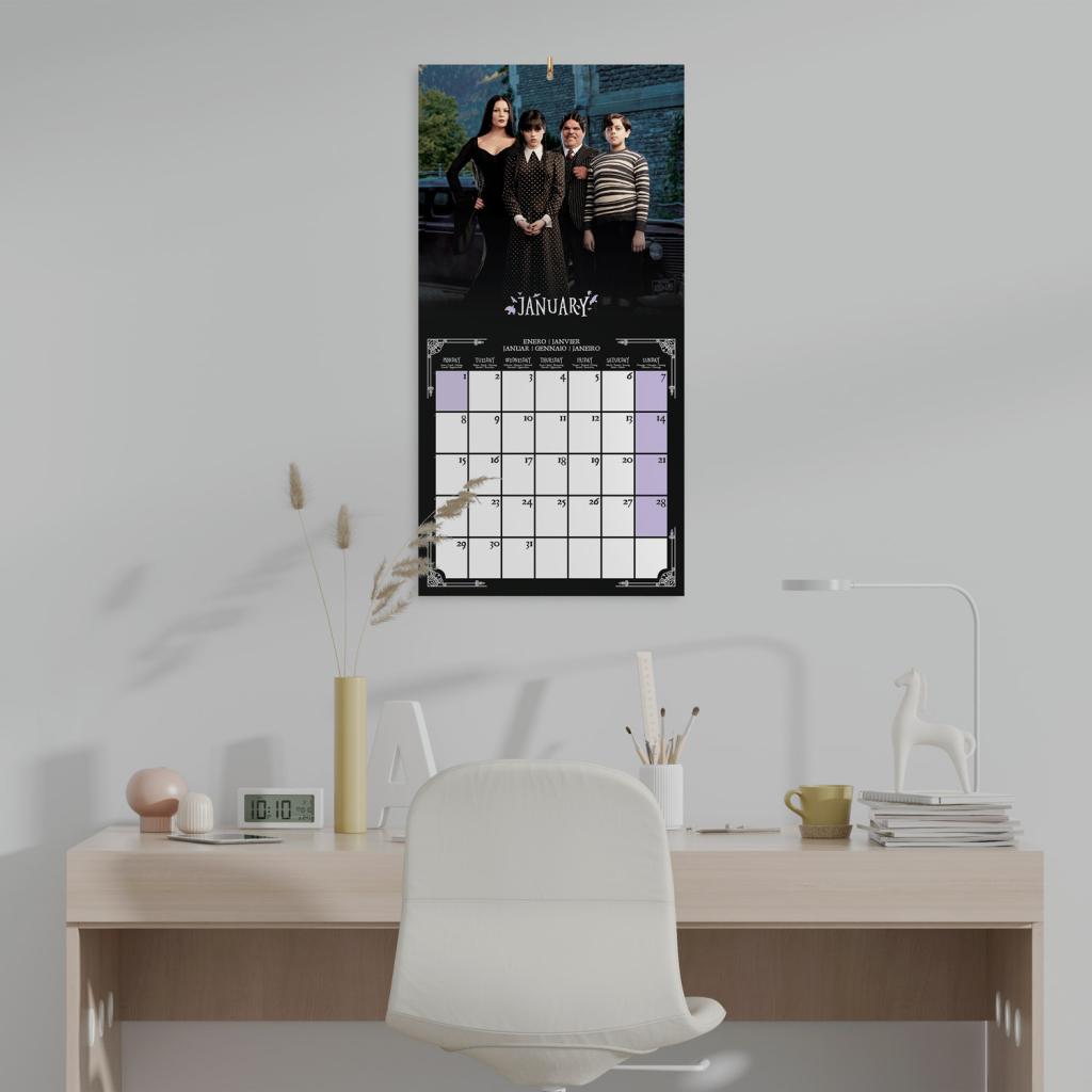 WEDNESDAY - Wall Calendar 2024 - 30 x 30 cm : ShopForGeek.com: Calendar ...