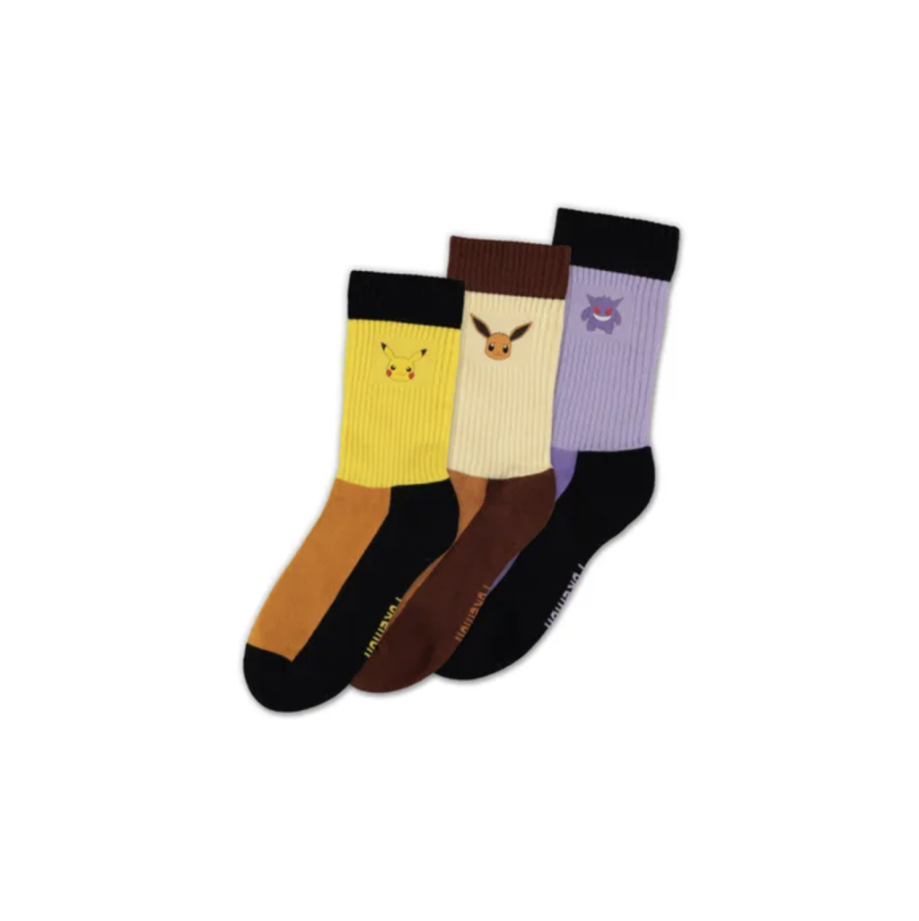 POKEMON - Trio Crew - Pack of 3 pairs of socks (T35-38) : ShopForGeek ...