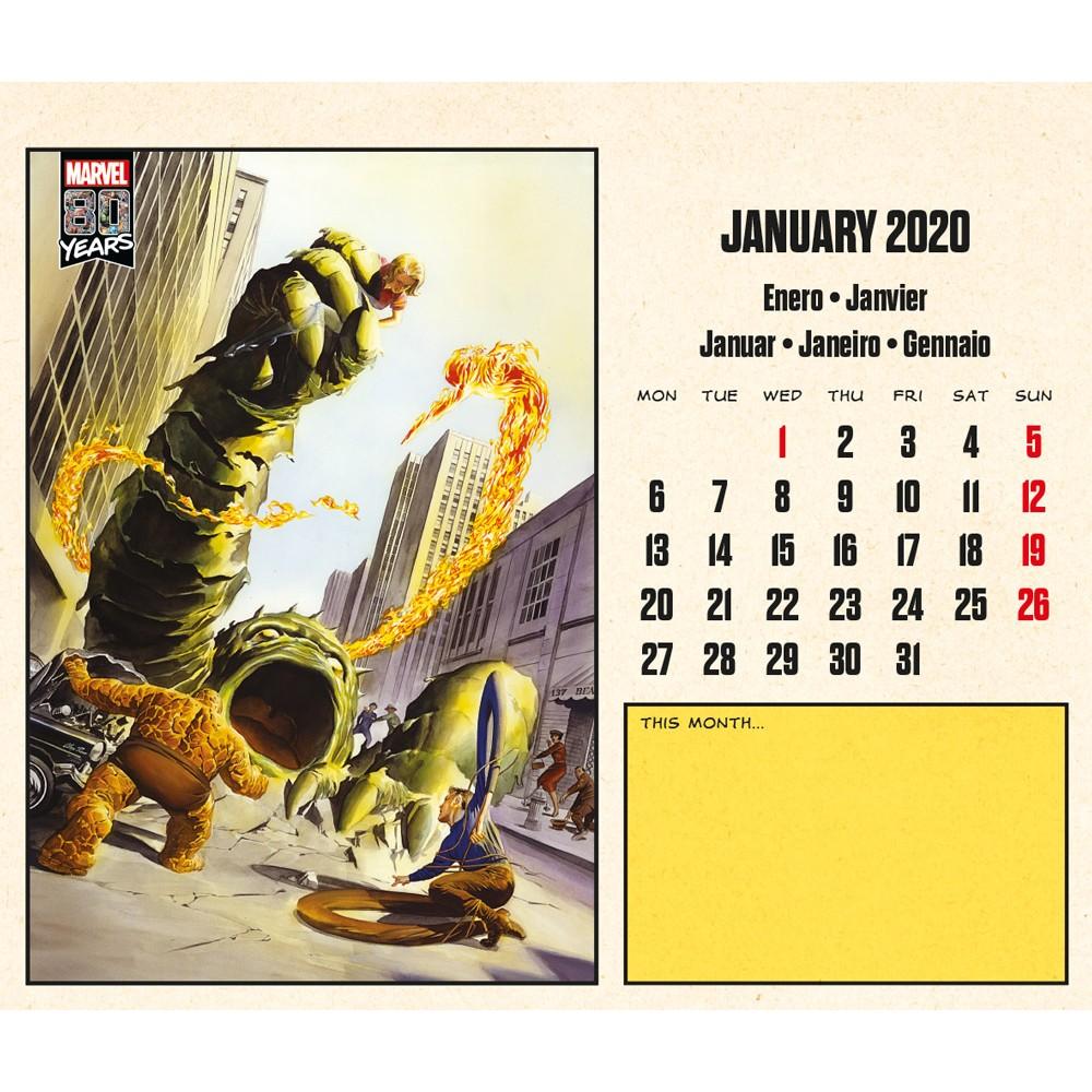 MARVEL COMICS 80 Years - Calendrier de bureau 2020 - 17x20 ...