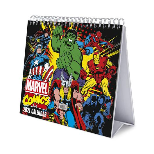 MARVEL COMICS - Desk Calendar 2021 '17x20cm' : ShopForGeek.com ...