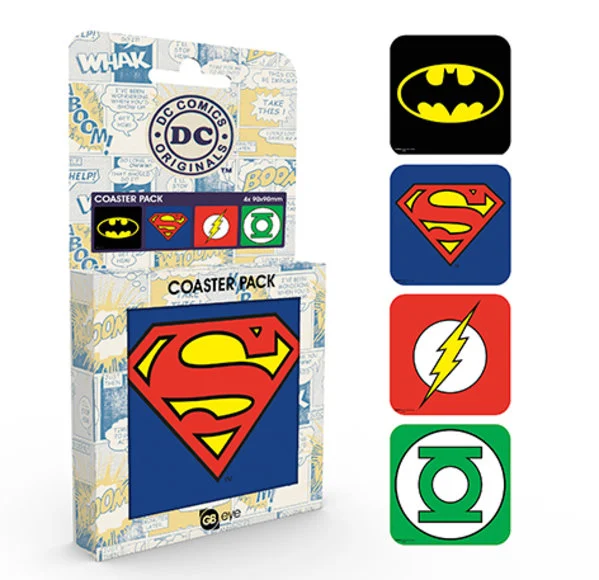 DC COMICS - Official Coaster Pack - Logos : ShopForGeek.com: Coaster GB ...