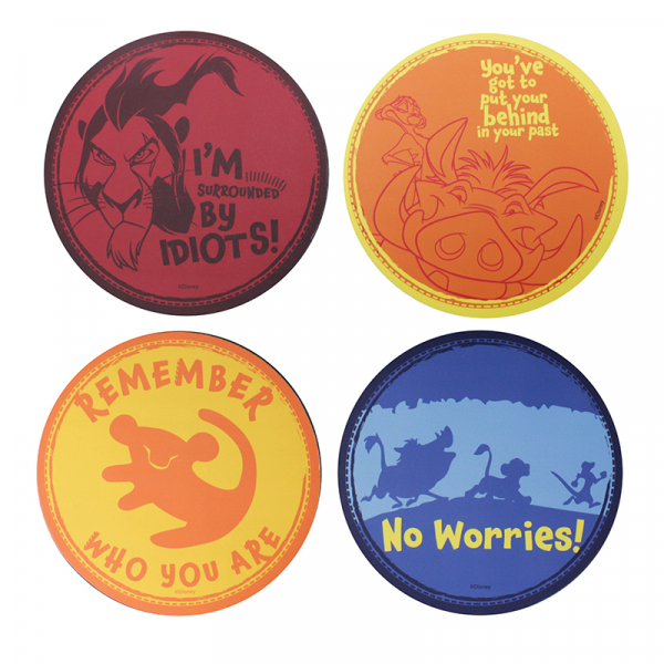 BEMS | DISNEY - Set of 4 coasters - The Lion King