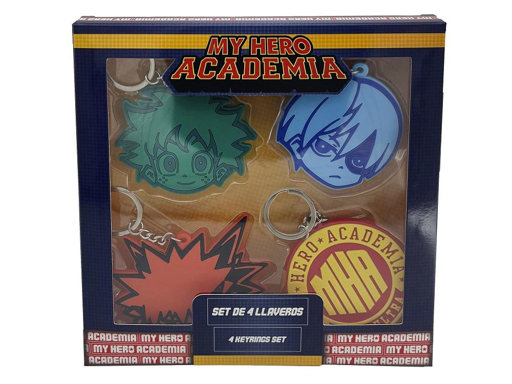 MY HERO ACADEMIA - 4 Rubber Keyrings Set : ShopForGeek.com: Keyring CYP ...