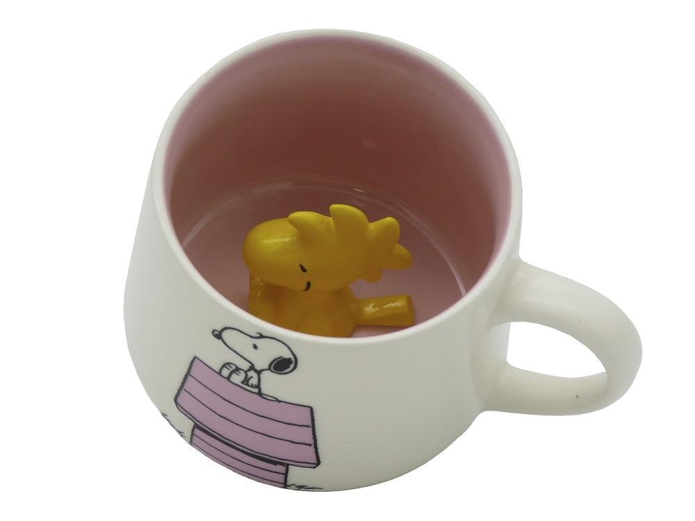 SNOOPY - Pink Rose - 3D Interior Figure Mug - 320ml : ShopForGeek.com ...