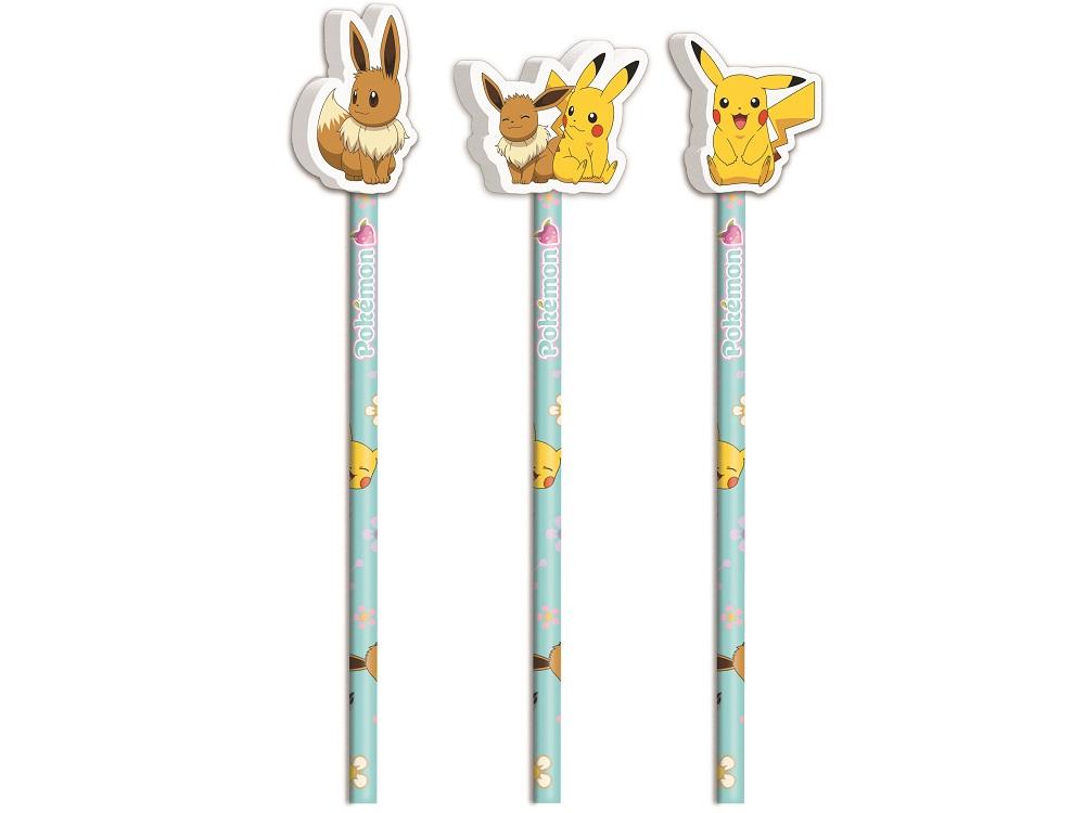 POKEMON - Flower Collection - Pack of 3 Pencils with Topper ...