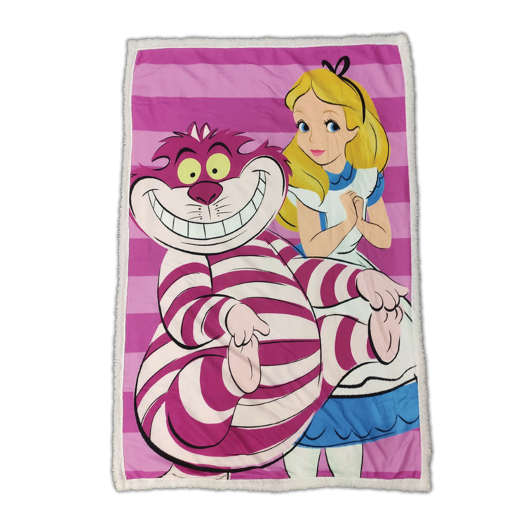 ALICE & Chat du Cheshire - Plaid Premium '100X150cm' : ShopForGeek.com ...