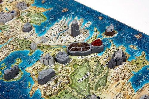 GAME OF THRONES - 3D Puzzle - Westeros Map 350 Pces : ShopForGeek.com ...