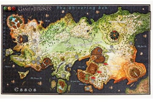 GAME OF THRONES - 3D Puzzle - Essos Map 1350 Pces : ShopForGeek.com ...