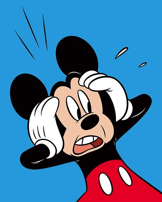 DISNEY - Canvas 40X50 '18mm' - Mickey Mouse Shocked : ShopForGeek.com ...