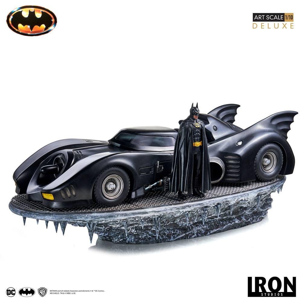 DC COMICS - Batman & Batmobile 1989 - Statuette Deluxe Art Scale 75cm ...