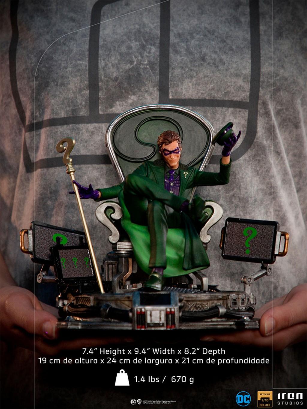 DC COMICS - Riddler Deluxe - Statuette 1/10 Art Scale - 19cm ...