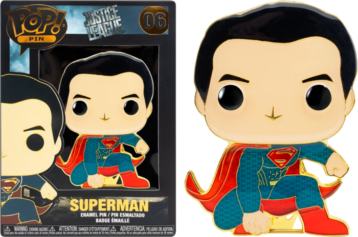 DC COMICS - Pop Large Enamel Pin N° 06 - Superman : ShopForGeek.com ...