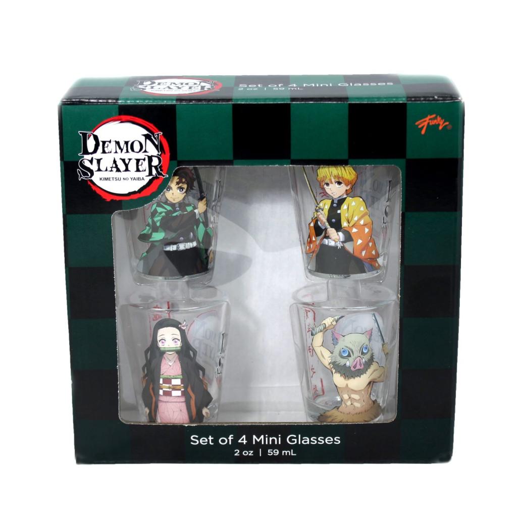 DEMON SLAYER - Groupe - 4 Shot Glass 57ml : ShopForGeek.com: Glass Just ...