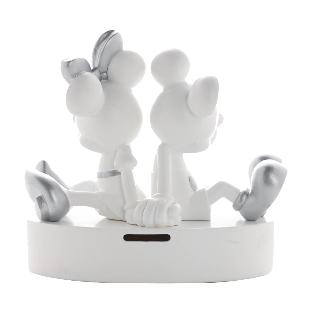 DISNEY - 'White&Silver' - Mickey & Minnie - Money Bank - 19cm ...