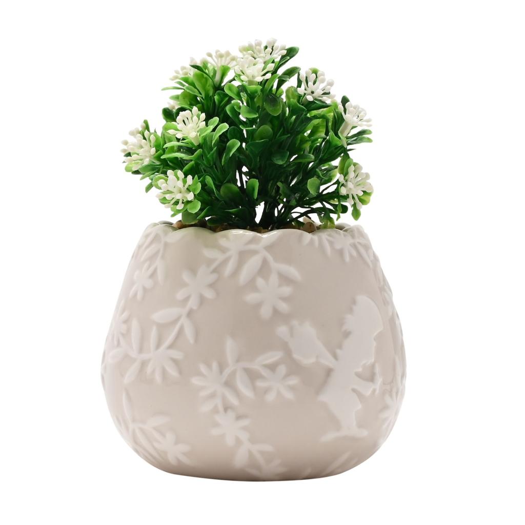 ALICE IN WONDERLAND - Duo - 2 Mini Planters with Faux Plants ...