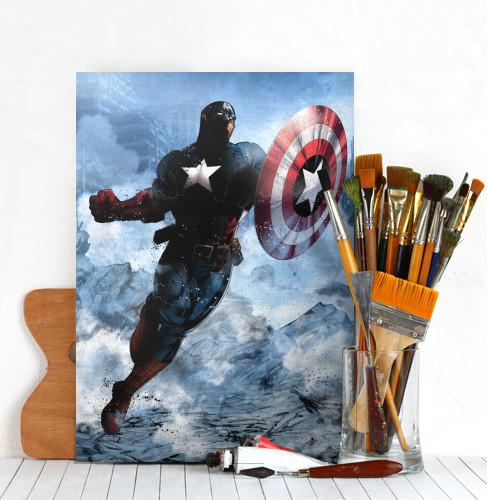 MARVEL DARK EDITION - Magnetic Metal Poster 45x32 - Captain America ...