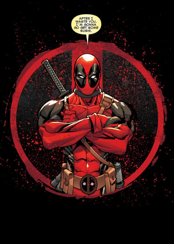 DEADPOOL MERC - Magnetic Metal Poster 45x32 - Evening Plans ...