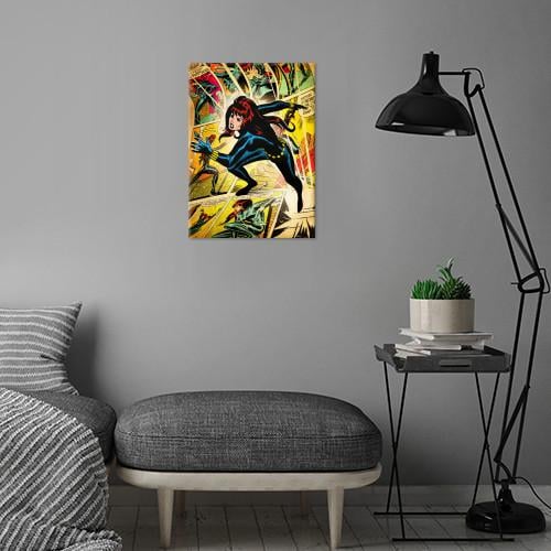 MARVEL SILVER AGE - Magnetic Metal Poster 45x32 - Black Widow ...