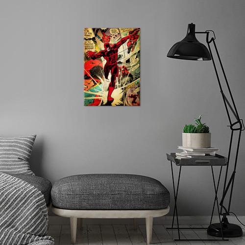MARVEL SILVER AGE - Magnetic Metal Poster 45x32 - Daredevil ...