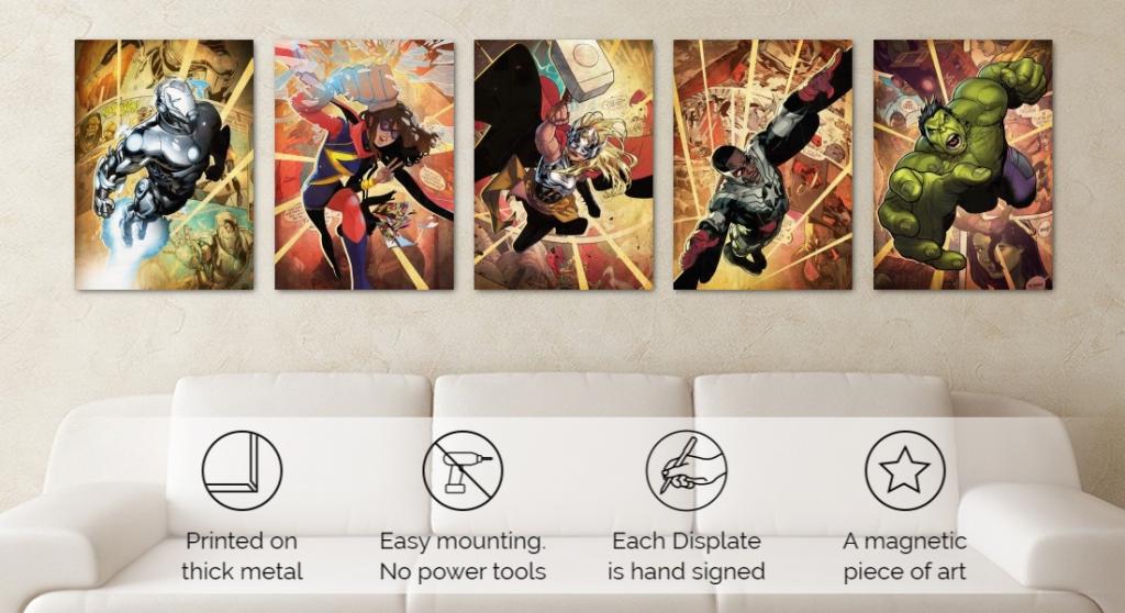 MARVEL ALL NEW - Magnetic Metal Poster 45x32 - Gwenpool (M ...