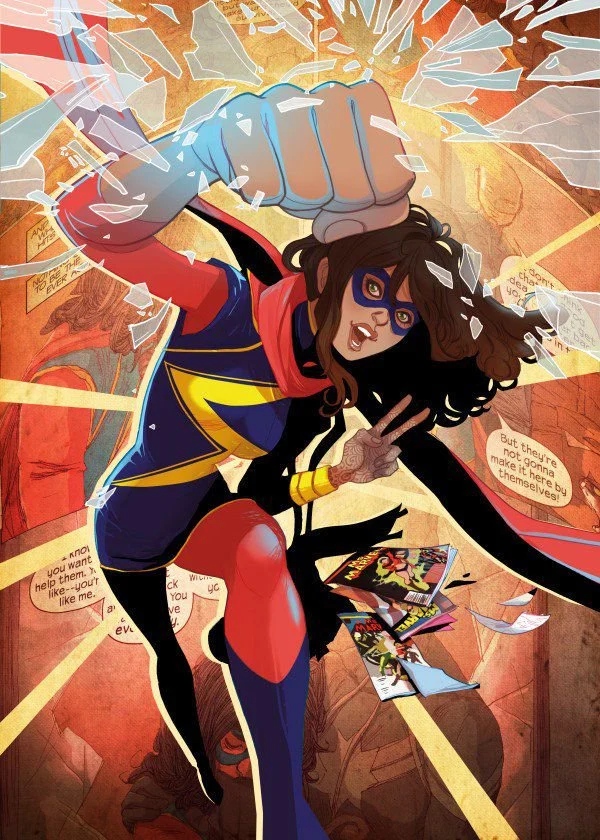 MARVEL ALL NEW - Magnetic Metal Poster 15x10 - Ms Marvel (S ...