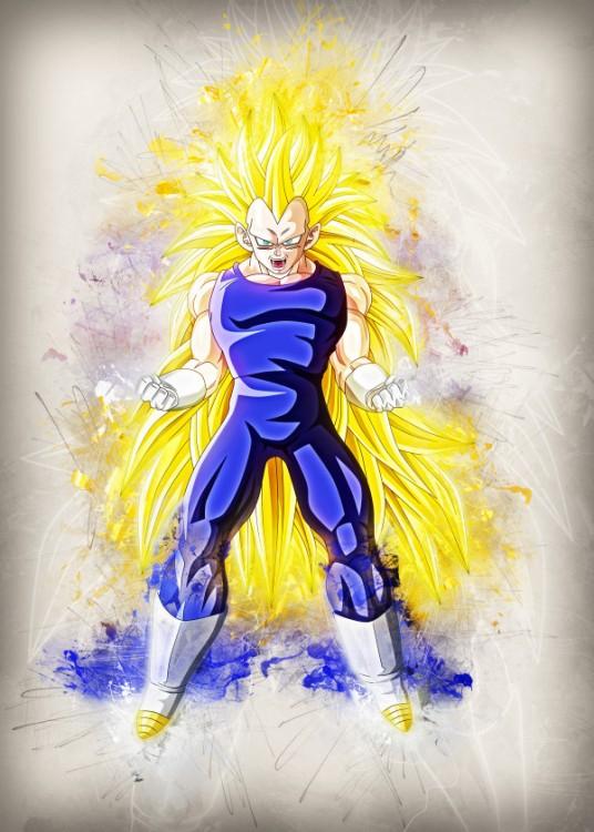 RAPTURE- Magnetic Metal Poster 45x32 - Vegeta SSJ3 : ShopForGeek.com ...