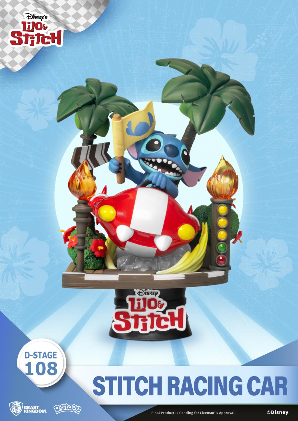 LILO & STITCH - Stitch Racing Car - Diorama D-Stage 14.6cm ...