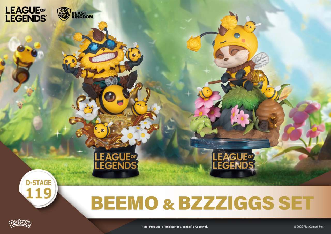 BEMS | LEAGUE OF LEGENDS - Beemo & Bzzzigs - Diorama D-Stage 15cm