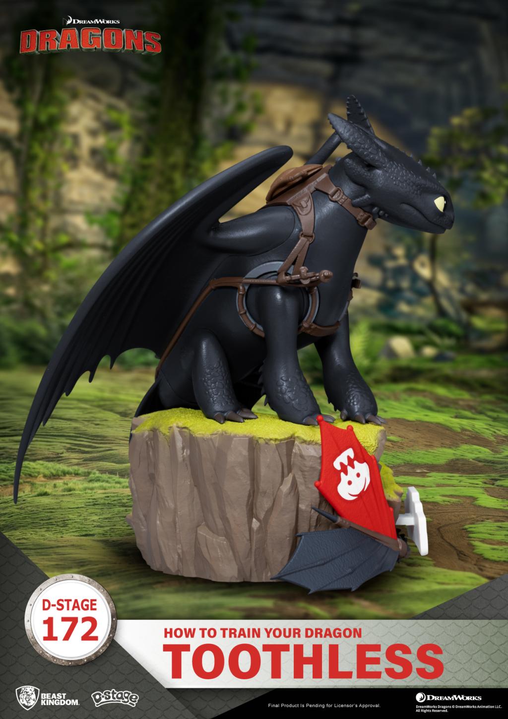 HOW TO TRAIN YOUR DRAGON - Toothless - Diorama D-Stage 15cm ...
