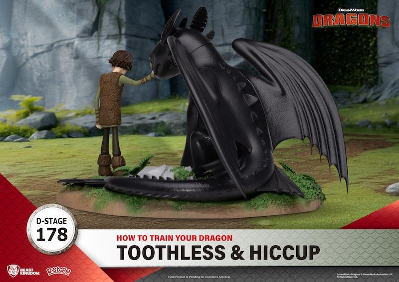 HOW TO TRAIN YOUR DRAGON - Thoothless & Hiccup - Diorama D-Stage 15 cm ...