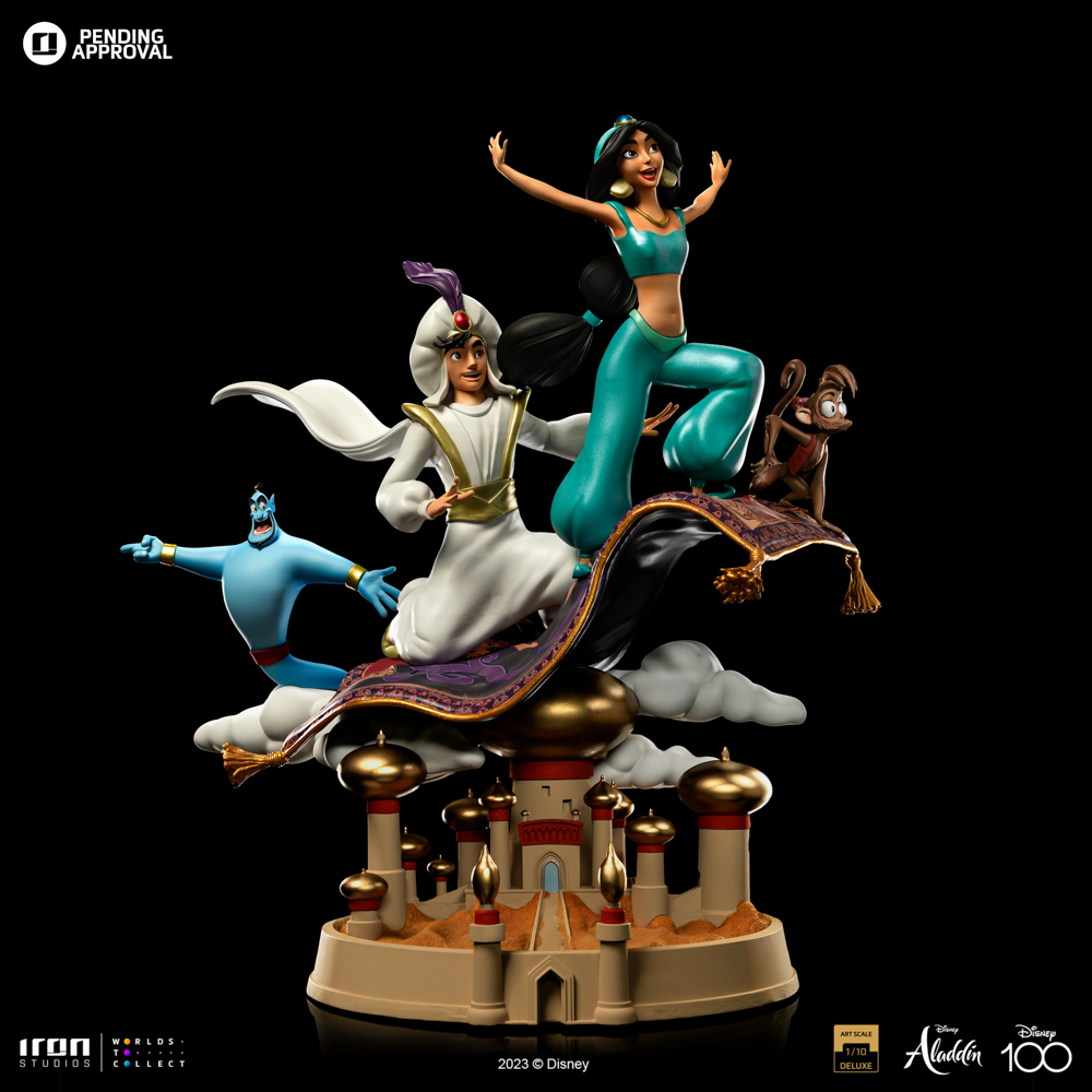 DISNEY - Aladdin & Jasmine - Statue Art Scale Deluxe 1/10 30.3cm ...