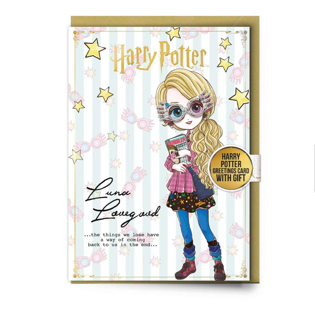 HARRY POTTER - Luna Lovegood - Greeting card with Pin : ShopForGeek.com ...