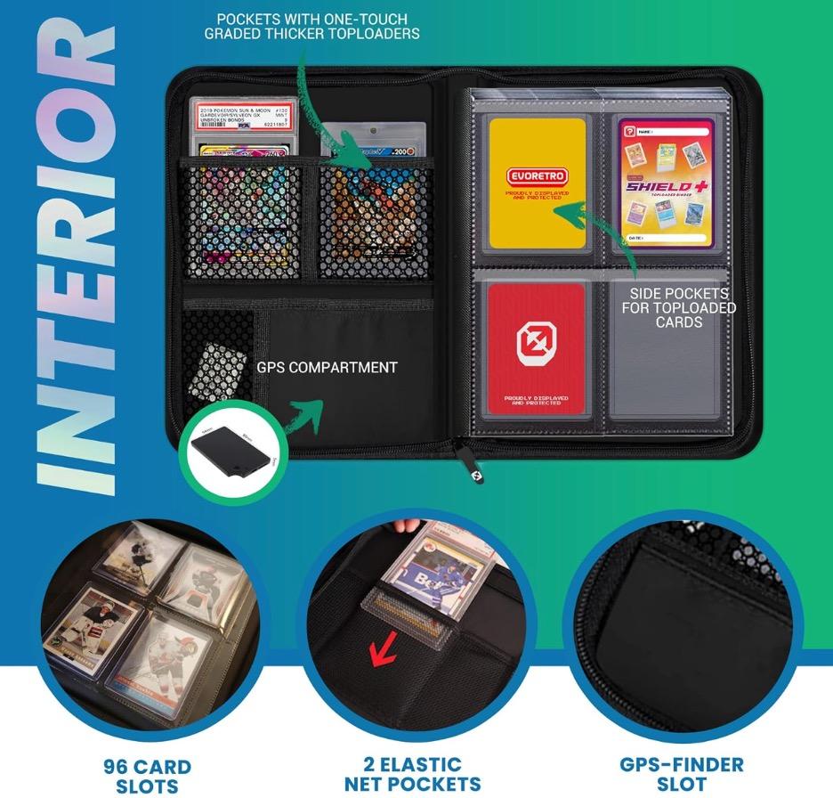 EVORETRO - Shield + Compact 96 Topload Cards Binder Black : ShopForGeek ...