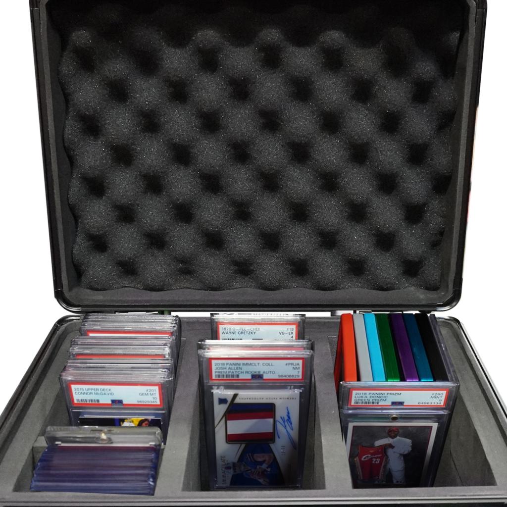 EVORETRO - Graded Card Storage Box Red and Silver for 90 Cards ...