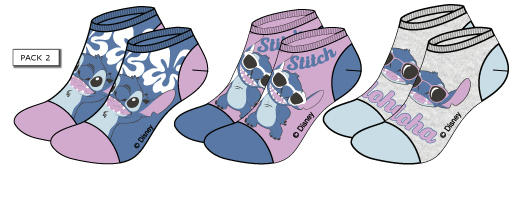 LILO & STITCH - Stitch - Pack of 3 Socks Woman Pack 2 (T39/41 ...