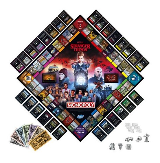 MONOPOLY - Stranger Things (FR) : ShopForGeek.com: Board game Hasbro ...
