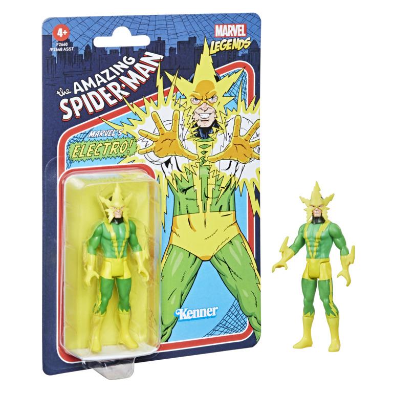 MARVEL - Electro - Figurine Legends Retro Series 10cm : ShopForGeek.com ...