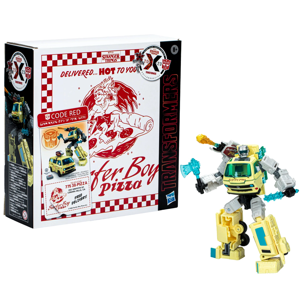 TRANSFORMERS - Code Red - Figurine Stranger Things x Transformers 15cm ...