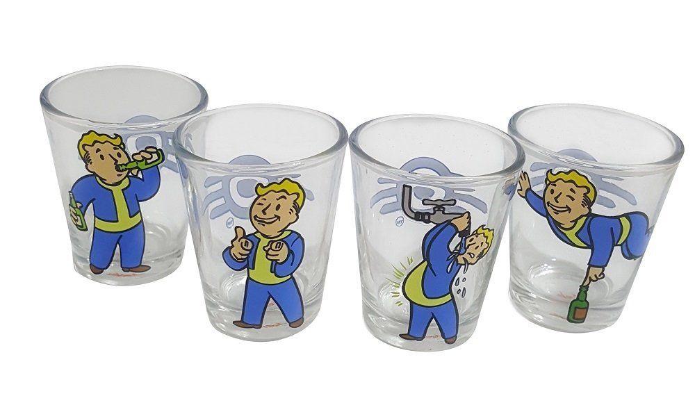 FALLOUT - 4 Mini Shot Glass : ShopForGeek.com: Verre Fallout
