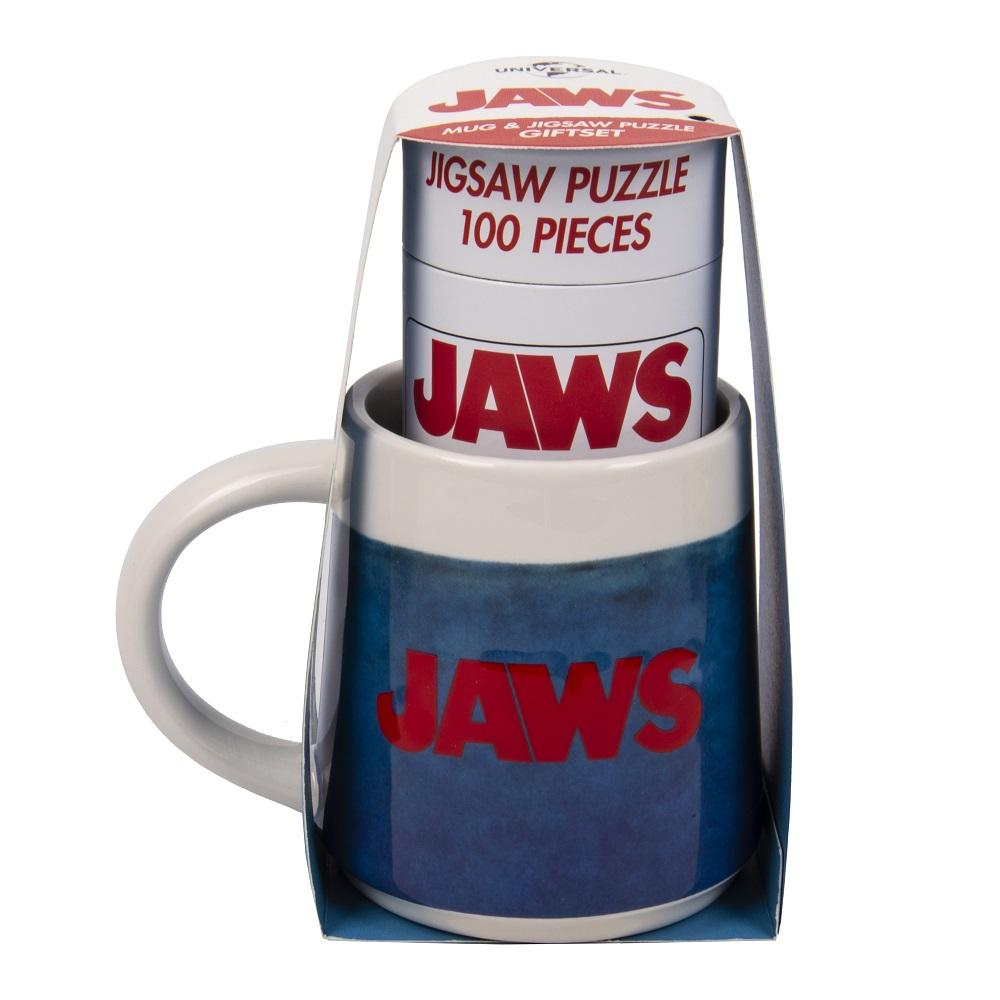 JAWS - Gift Box - Mug 370 ml + Puzzle 100 Pc : ShopForGeek.com: Paquete ...