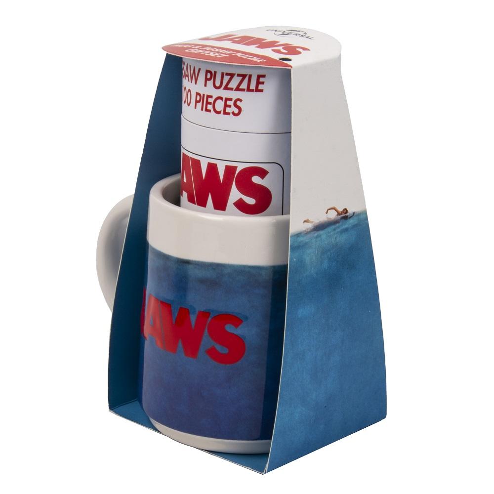 JAWS - Gift Box - Mug 370 ml + Puzzle 100 Pc : ShopForGeek.com: Paquete ...