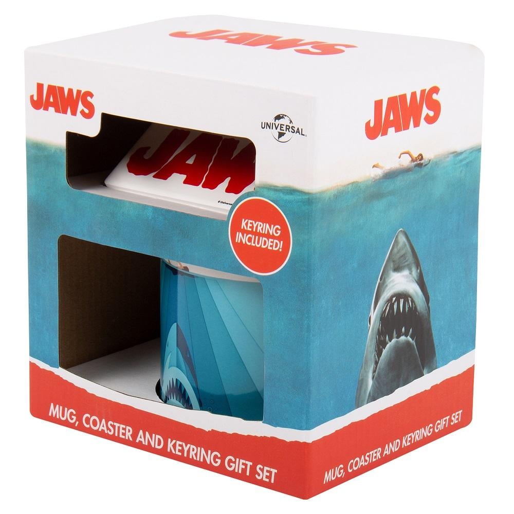 JAWS - Gift Box - Mug 250 ml + Coaster + Keyring : ShopForGeek.com ...