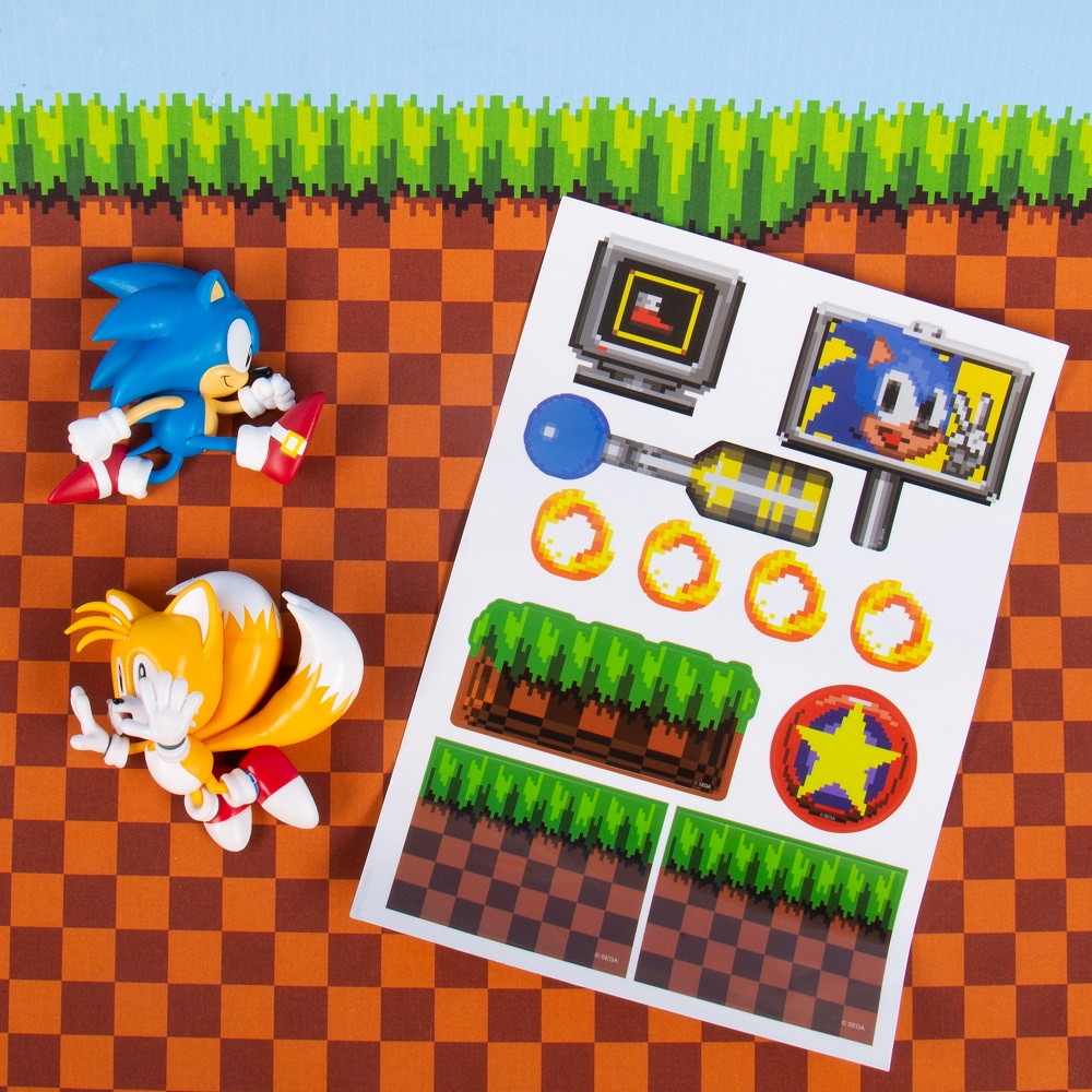 BEMS | SONIC - Set Stickers Muraux 3D en Vinyl - 2 Pc + Stickers