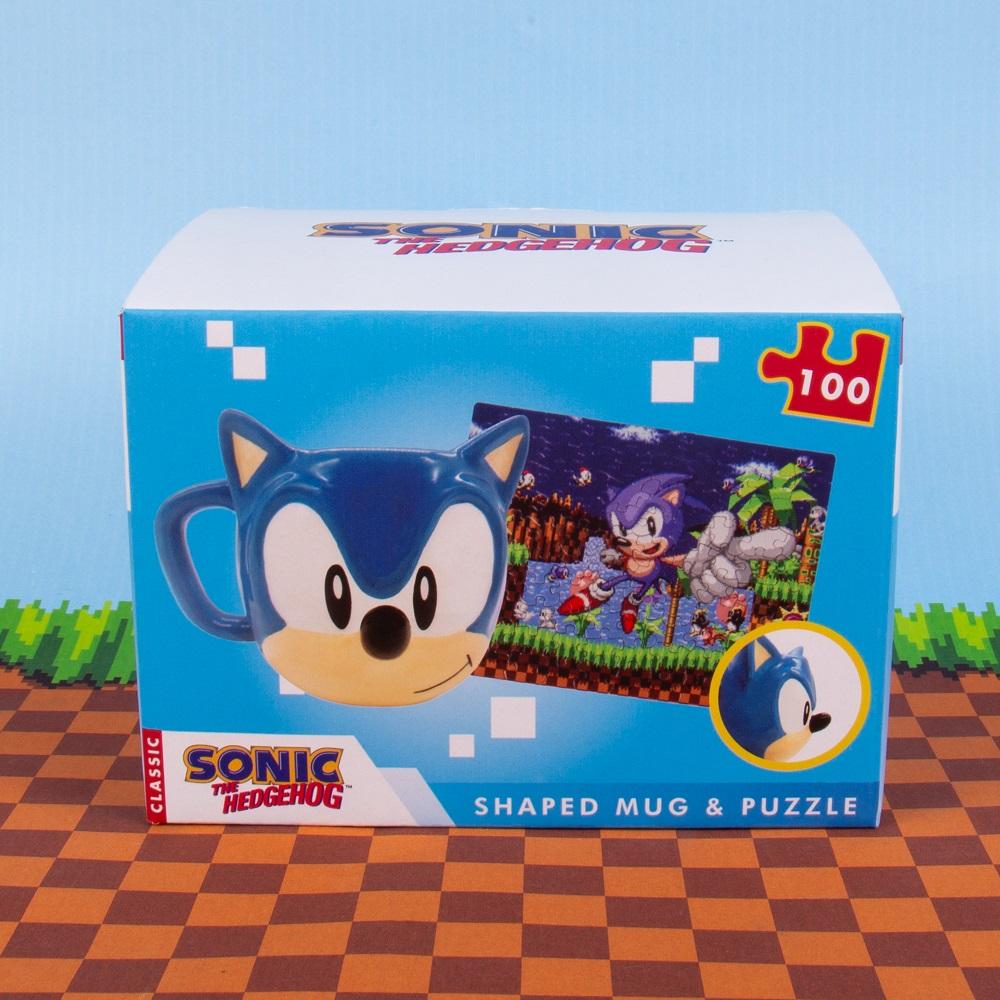 SONIC - Gift Box - 3D Mug 300ml + Puzzle 100 Pc : ShopForGeek.com: Taza ...