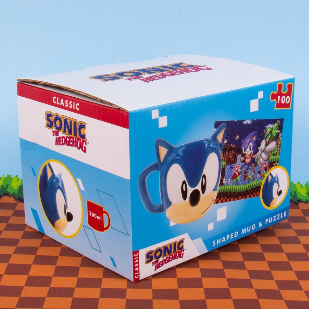 SONIC - Gift Box - 3D Mug 300ml + Puzzle 100 Pc : ShopForGeek.com: Taza ...