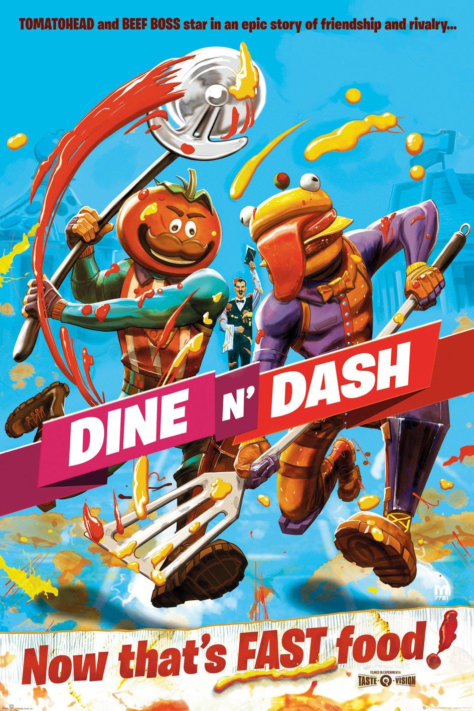 FORTNITE - Poster 61X91 - Dine N Dash : ShopForGeek.com: Poster GB Eye ...
