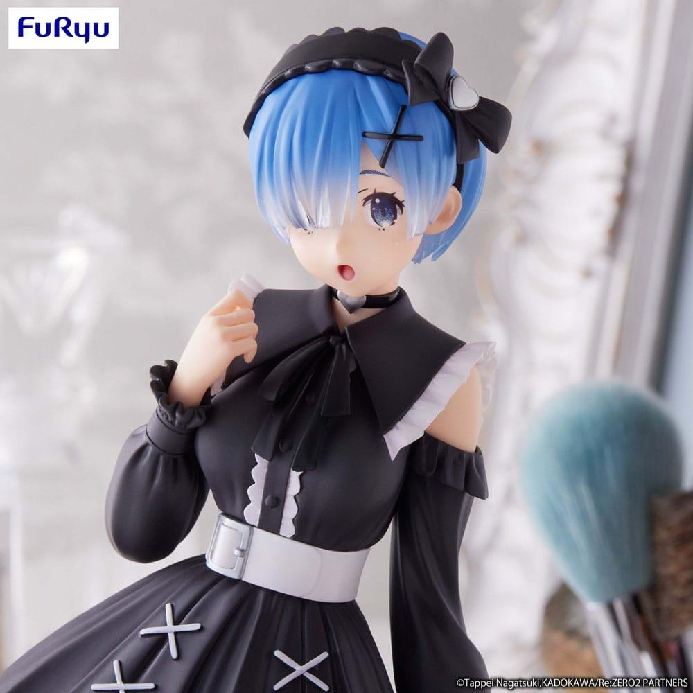 RE ZERO - Rem "Girly Outfit Black" - Statue Trio-Try-It 21cm ...