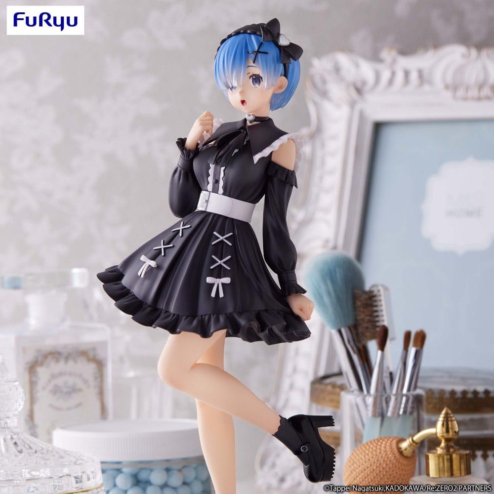 RE ZERO - Rem "Girly Outfit Black" - Statue Trio-Try-It 21cm : ShopForGeek.com: Figurine Furyu ...