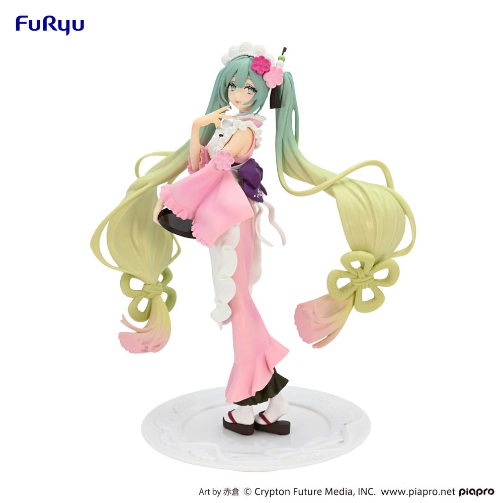 HATSUNE MIKU - Green Tea Cherry Blossom - Statue Exceed Creative 20cm ...